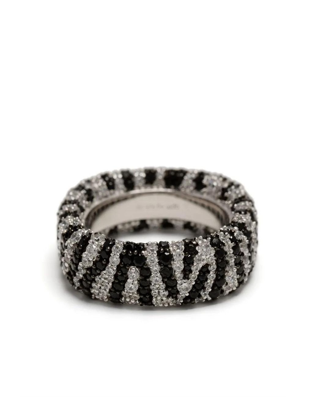 Apm Monaco X Charles Leclerc Chunky Zebra Ring in Black | Lyst