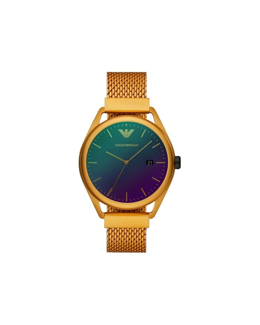 Emporio Armani Matteo 43Mm in Blue for Men | Lyst UK