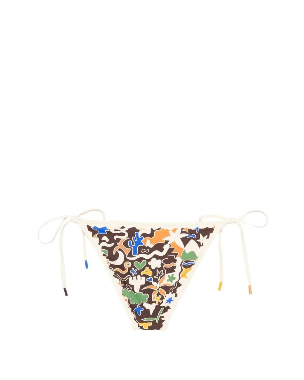 ALÉMAIS Maroc Tie-Side Bikini Bottom in White | Lyst