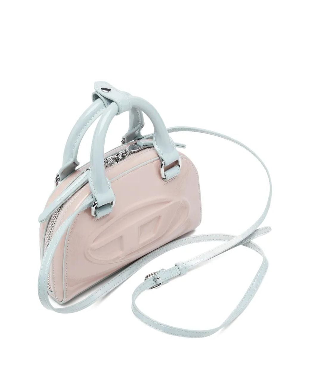 DIESEL 1Dr Dome Embossed Crossbody Bag in Pink | Lyst