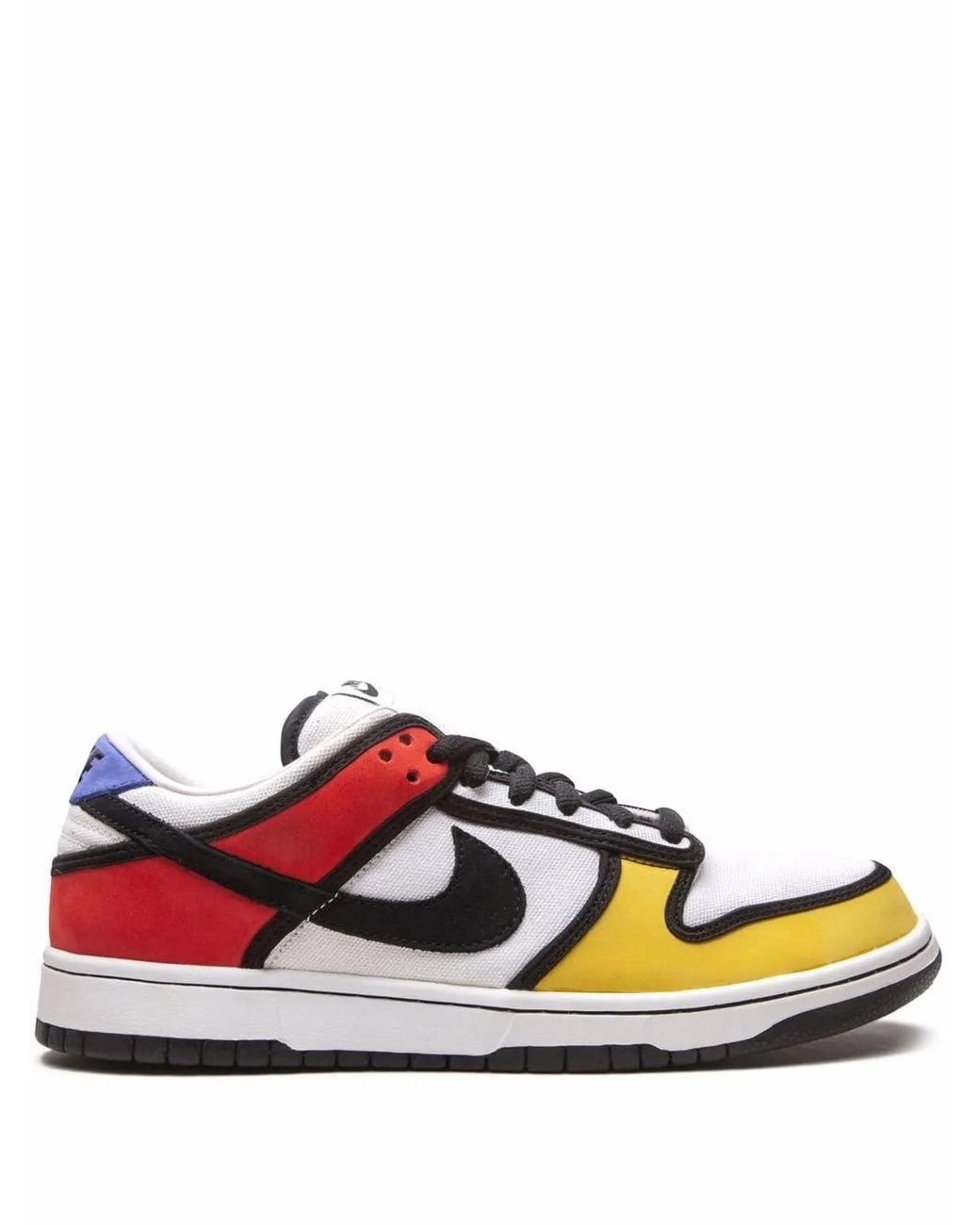 Nike Dunk Low Pro Sb "Piet Mondrian" Sneakers in White | Lyst