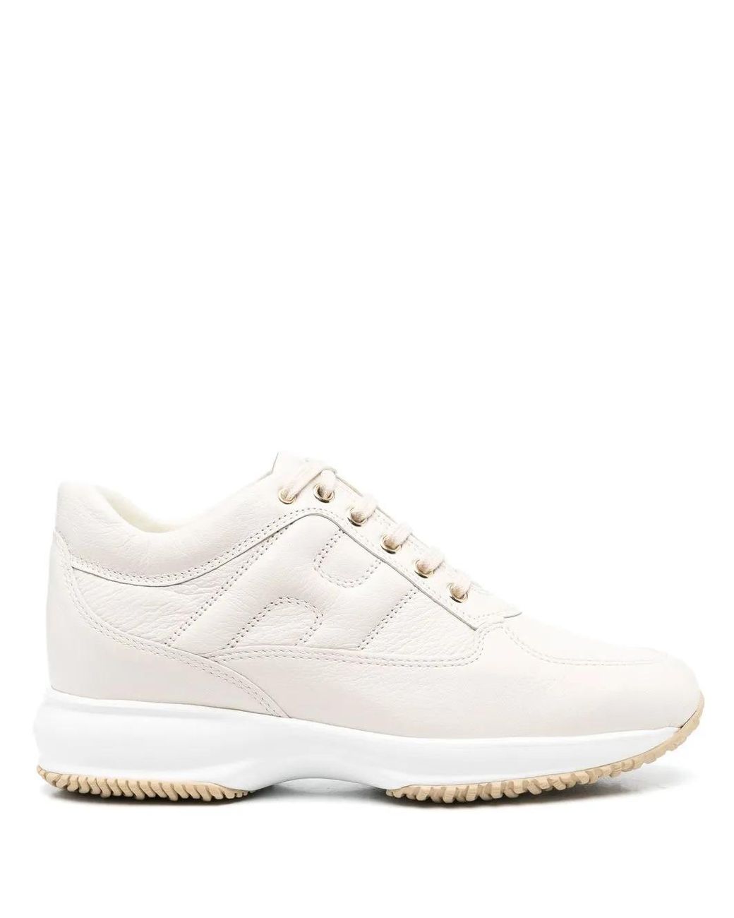 Hogan Interactive Lace-Up Sneakers in White | Lyst UK