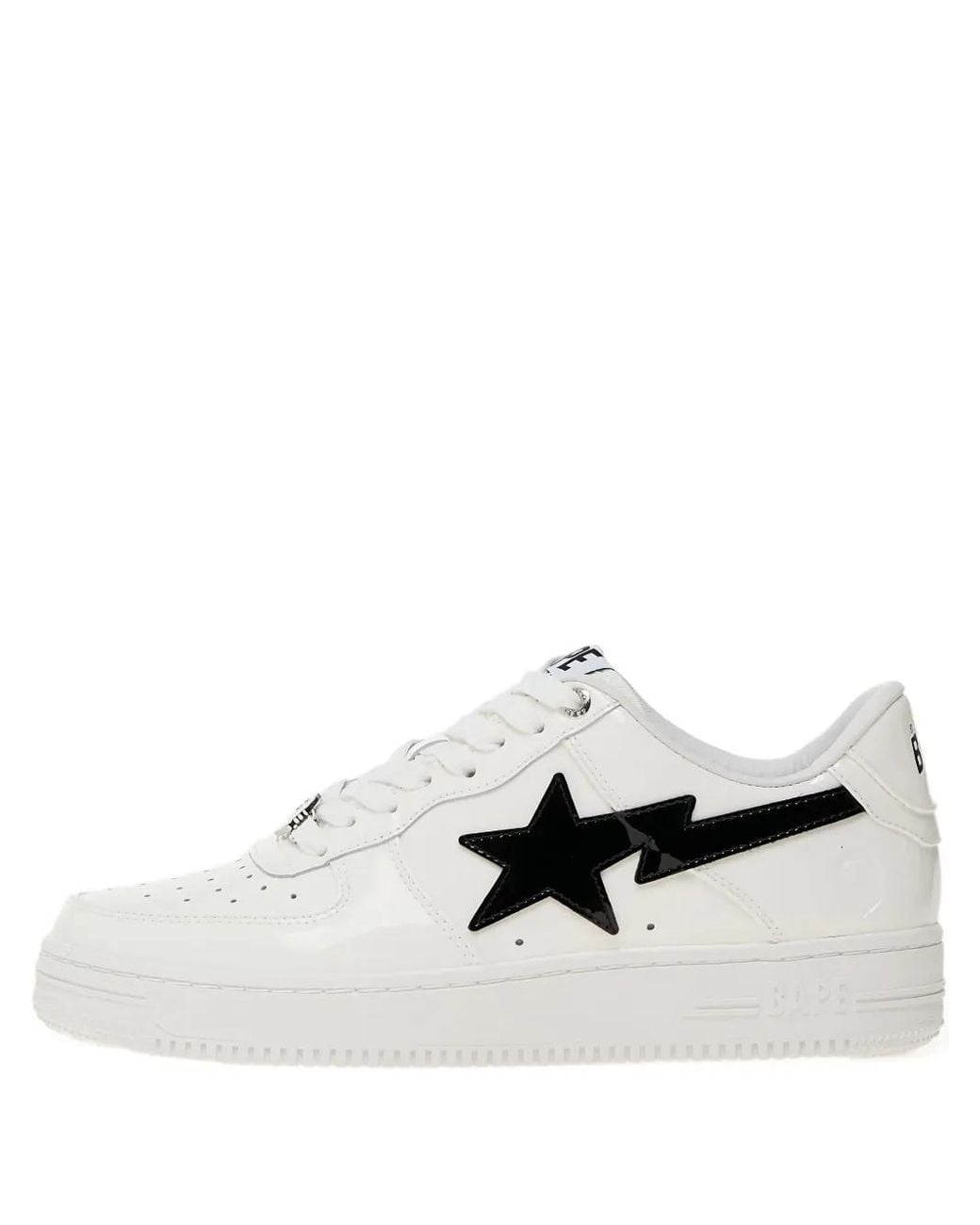 A Bathing Ape Bape Sta #2 Star-Lightning Sneakers in White | Lyst