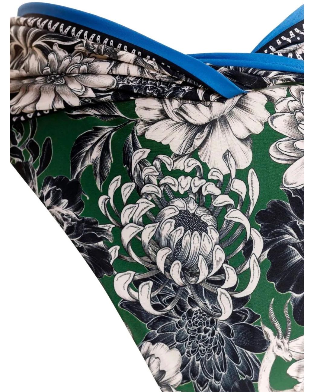 Agua Bendita Lily Knot Floral Lily Bikini Bottoms in Blue | Lyst