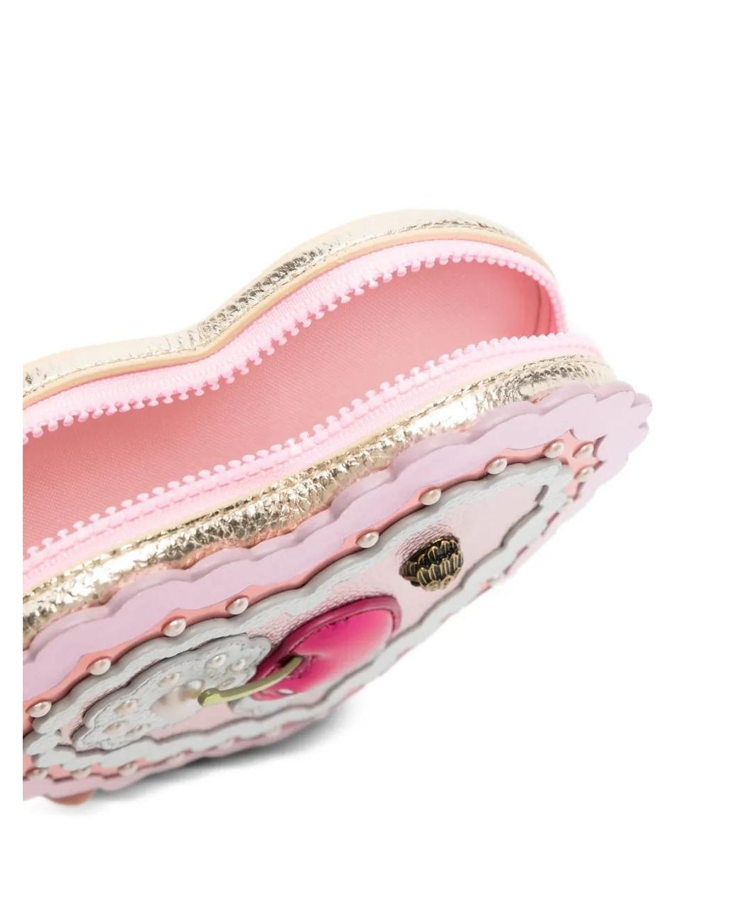 Kurt Geiger Heart Cake Bag Charm in Pink | Lyst
