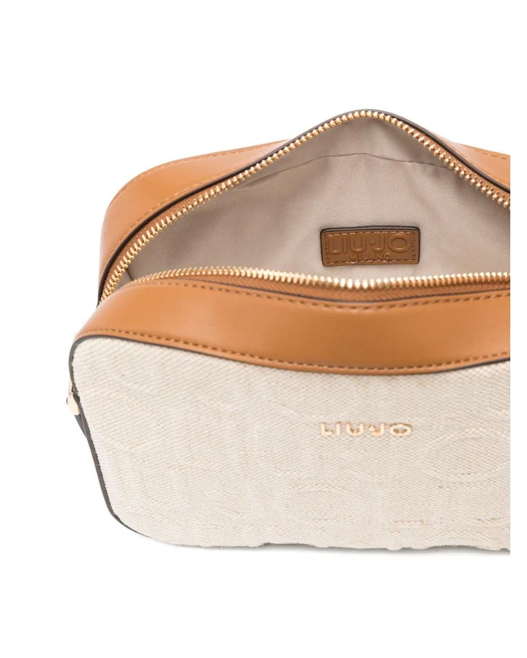 Liu Jo Sac À Bandoulière Manhattan Médium À Logo Embossé in Natural | Lyst