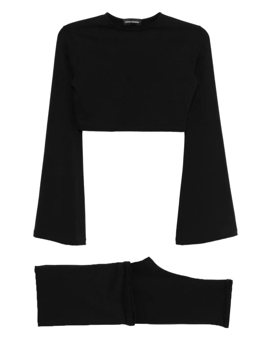 Xenia Magera Jersey Set in Black | Lyst