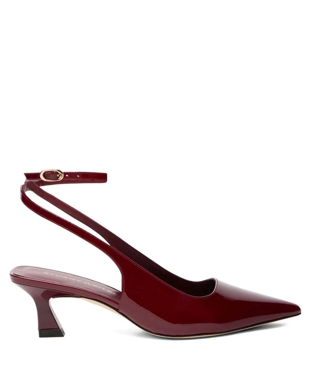 Stuart Weitzman 50Mm Vinnie Heeled Pumps in Red | Lyst