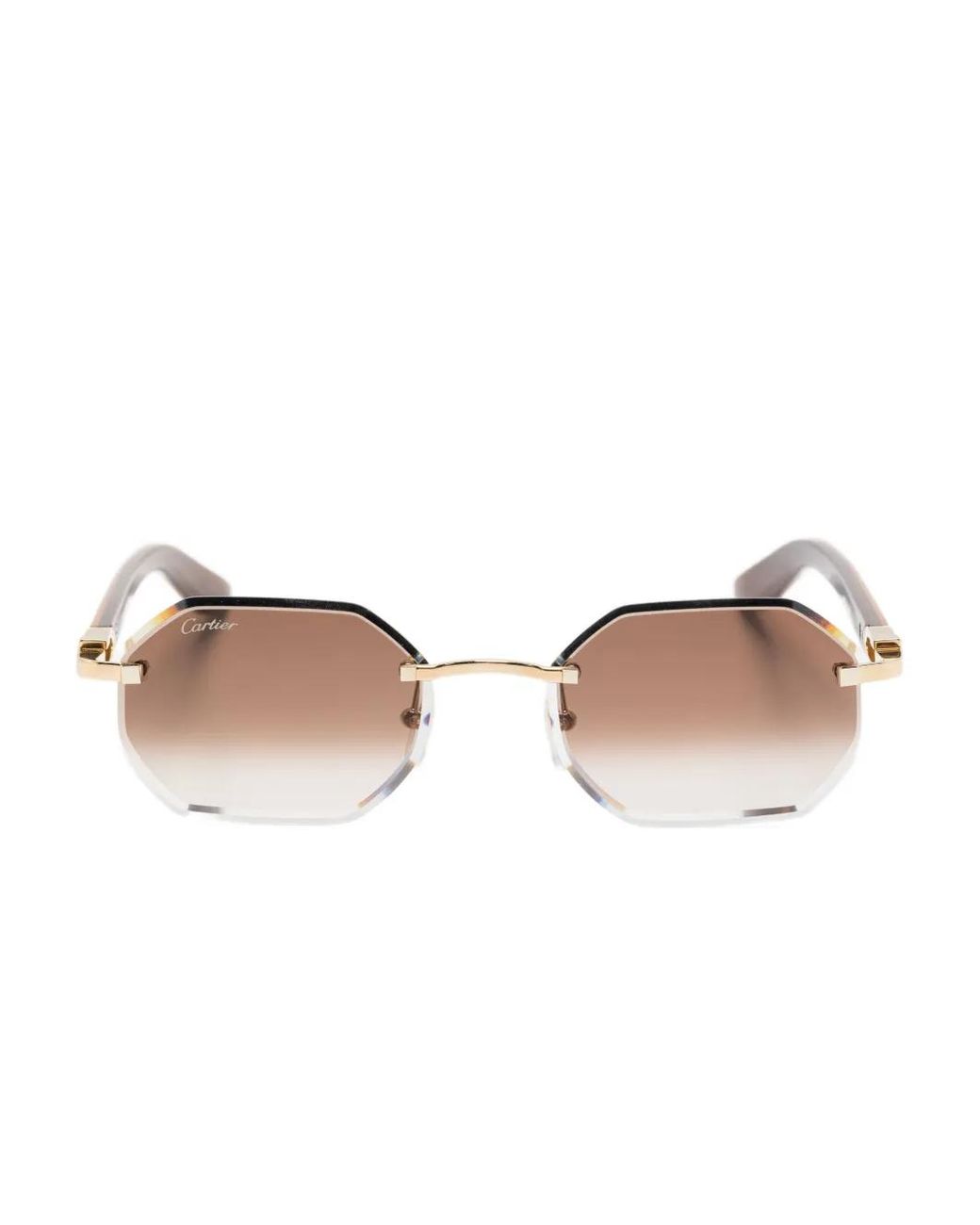 Cartier C Décor Sunglasses in Metallic | Lyst UK