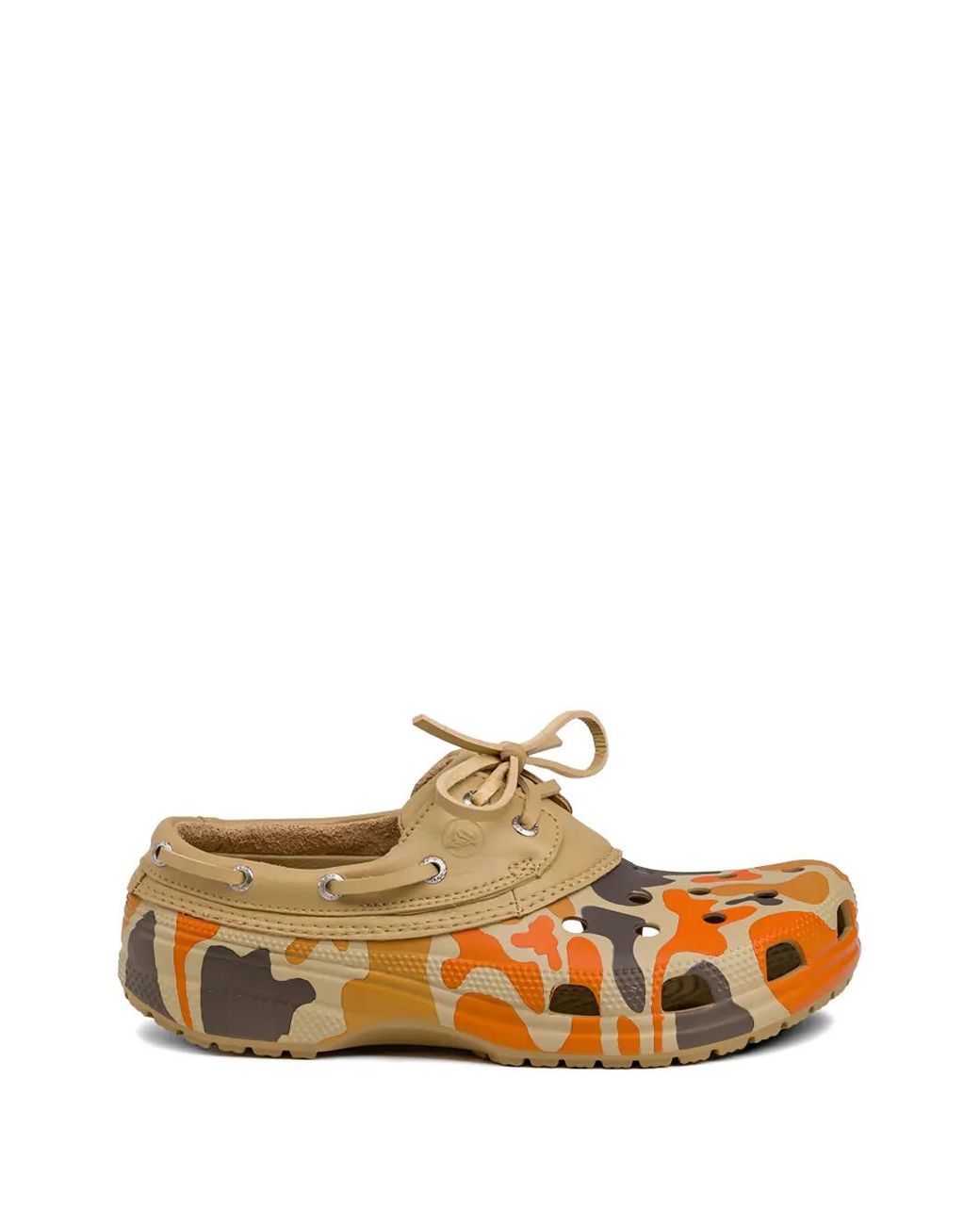 Crocs™ Boat-effect Camouflage-printed Clogs in White for Men | Lyst UK
