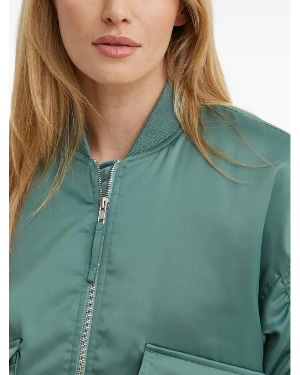 Levi's Flap-Pocket Bomber Jacket in Green | Lyst