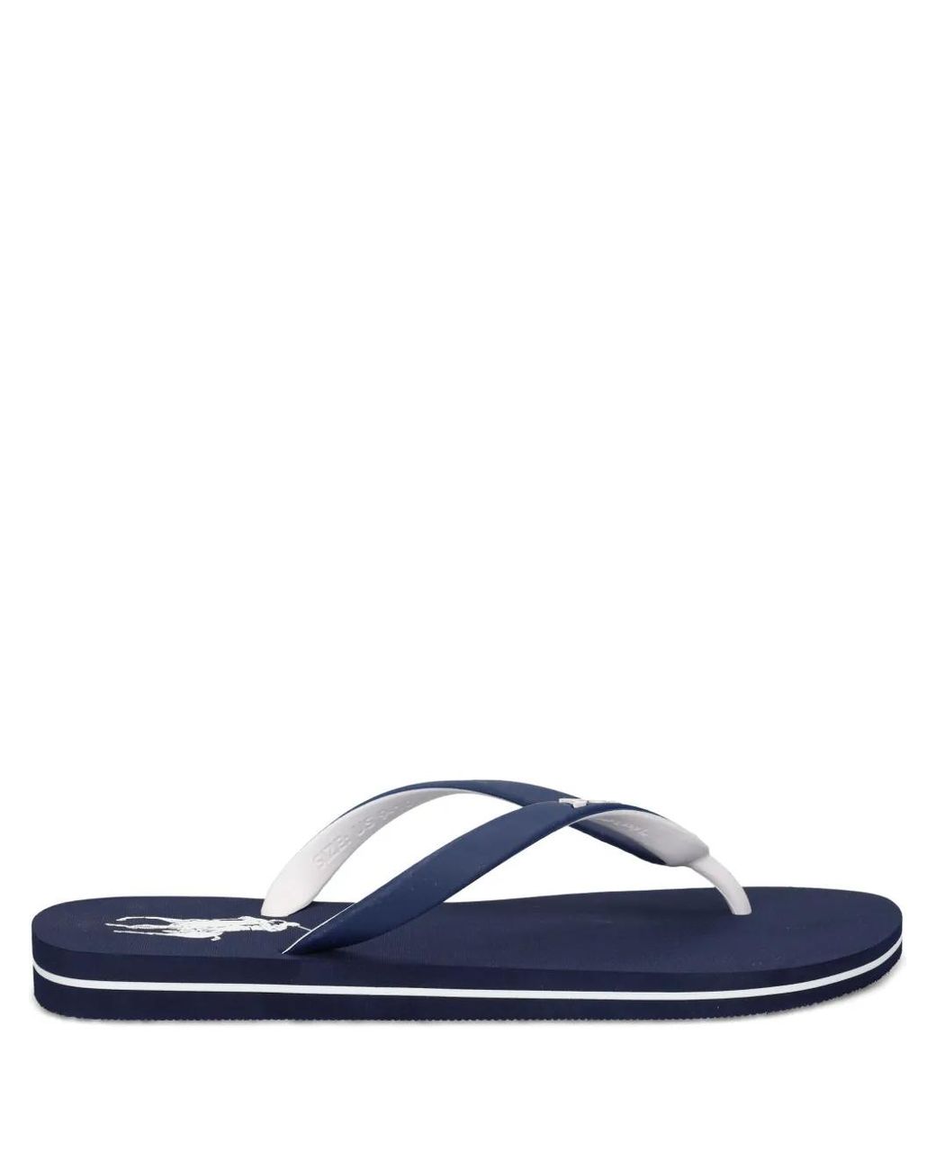 Polo Ralph Lauren Bolt Big Pony Flip Flops in Blue for Men | Lyst