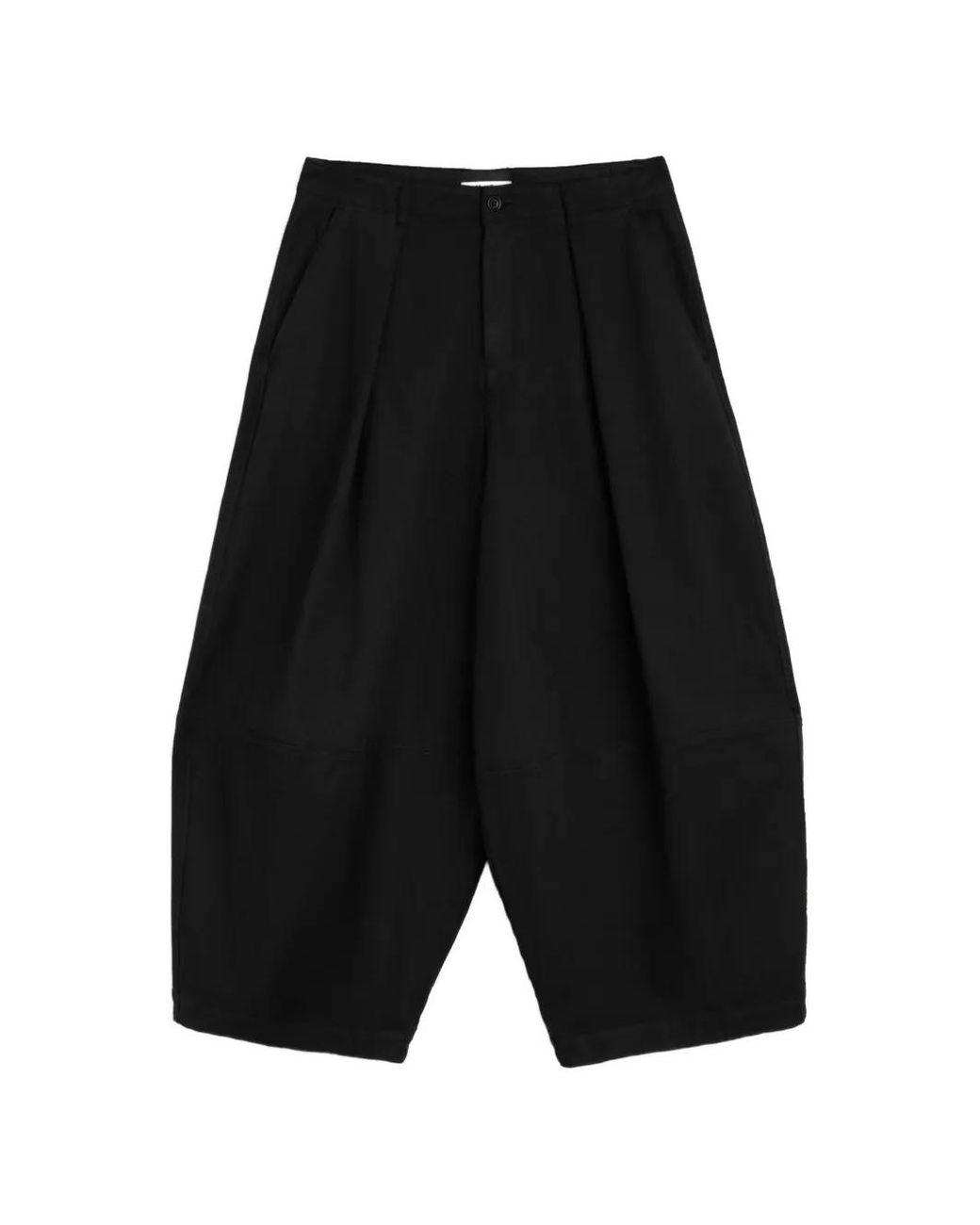 YMC Earth Deadbeat Wide-Leg Pleated Trousers in Black for Men | Lyst UK