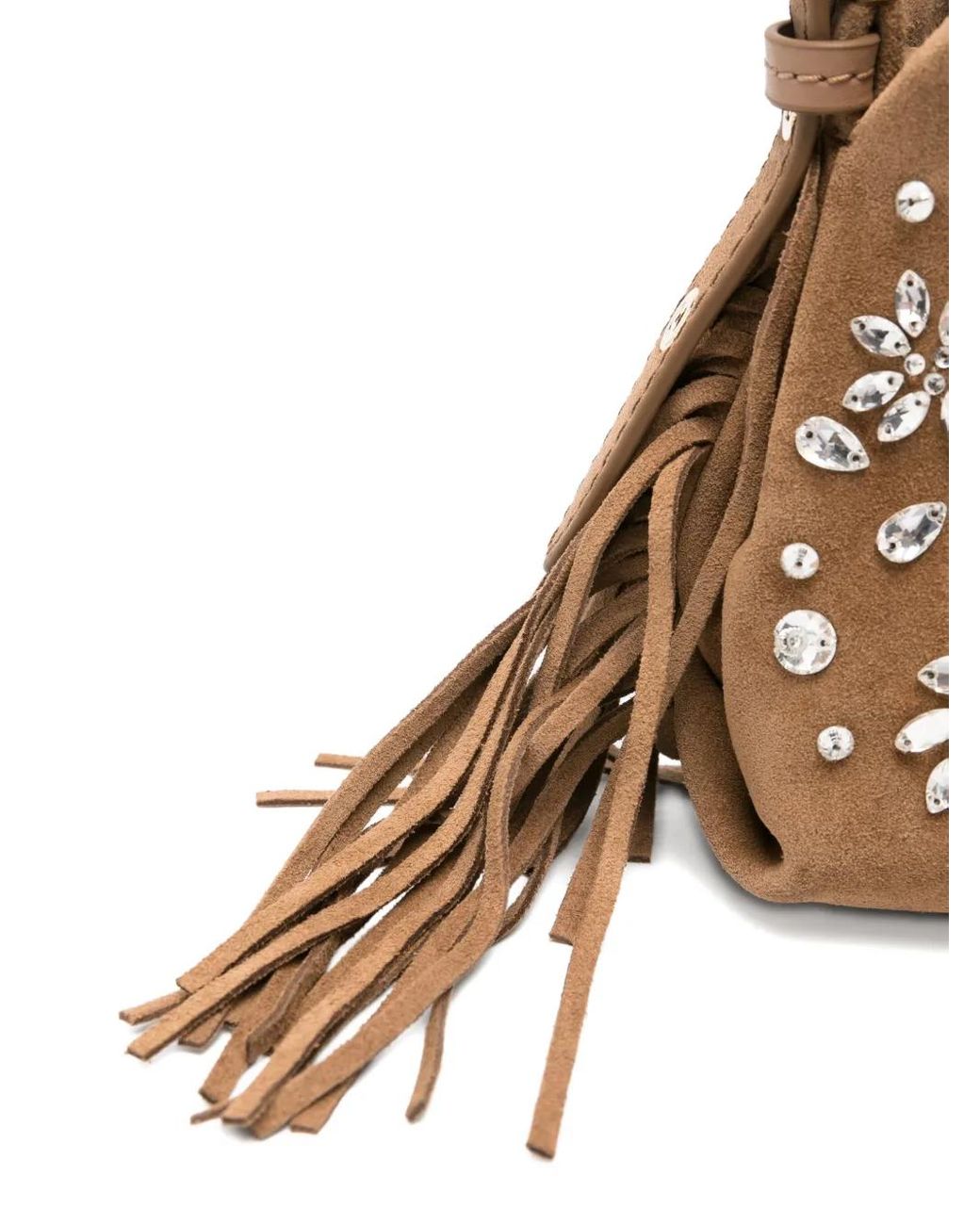 Maje Miss M Mini Bag in Brown | Lyst UK
