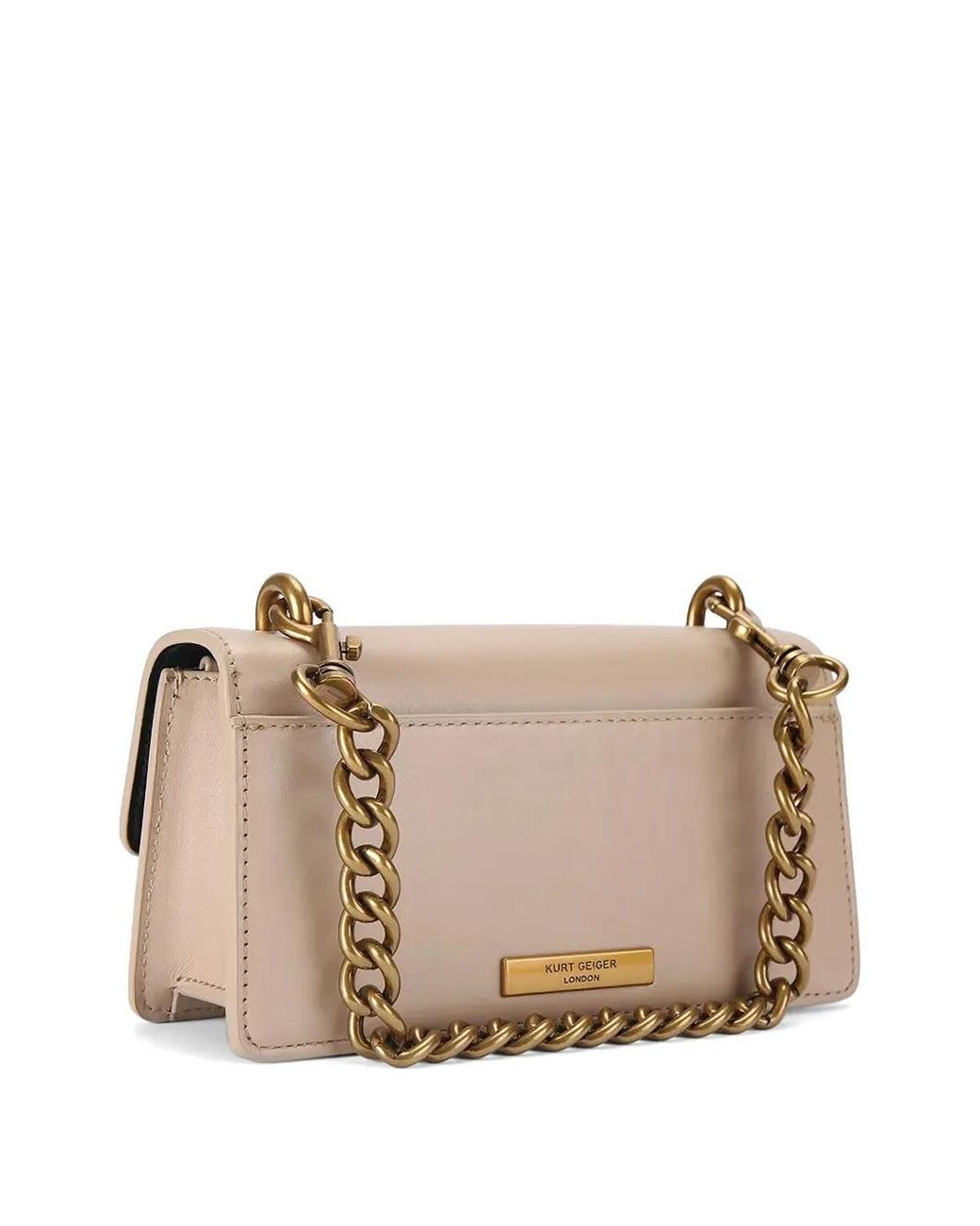 Kurt Geiger Jewel Chain Cross Body Bag in Natural | Lyst