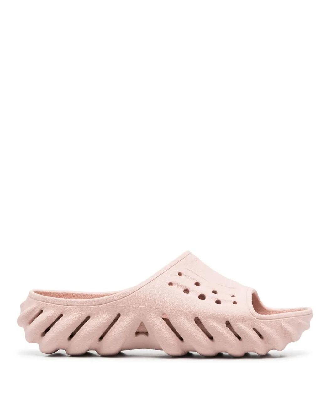 Crocs™ Echo Perforated Slides in Pink | Lyst