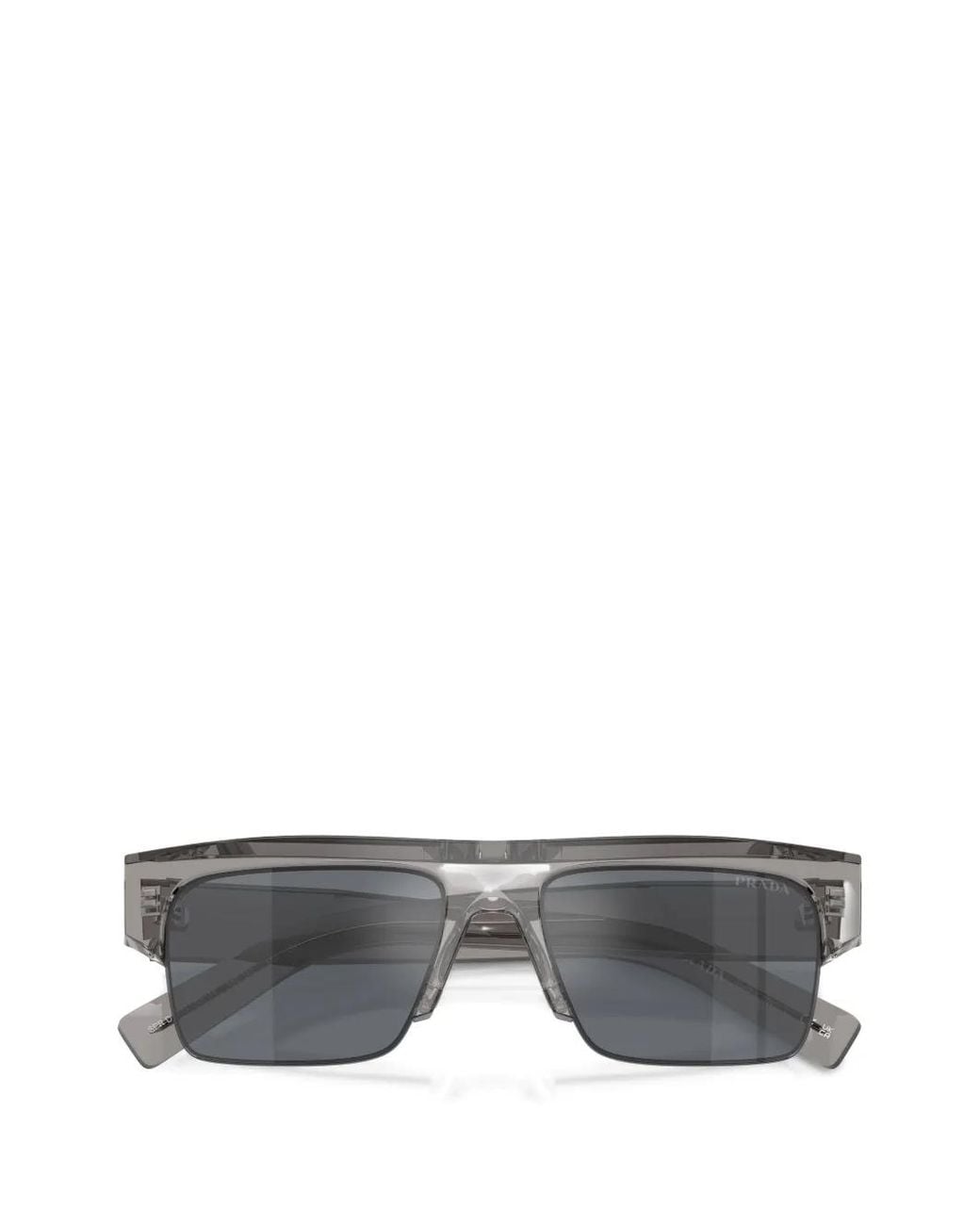 Prada Lunettes De Soleil À Monture Carrée in Grey for Men | Lyst UK