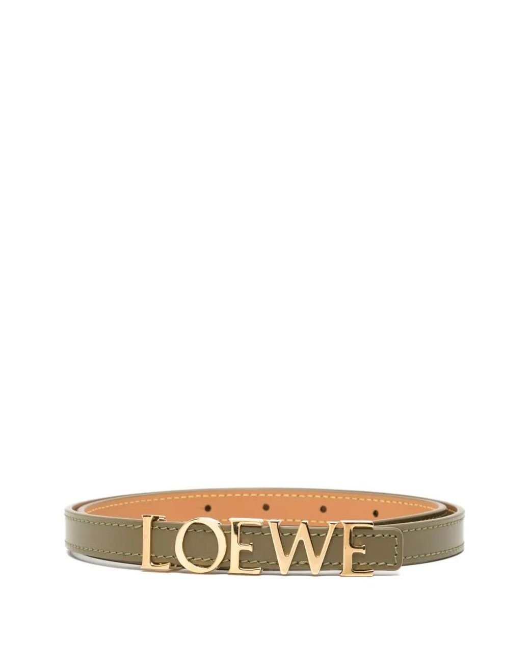 Loewe Bold-Logo Belt in White | Lyst UK