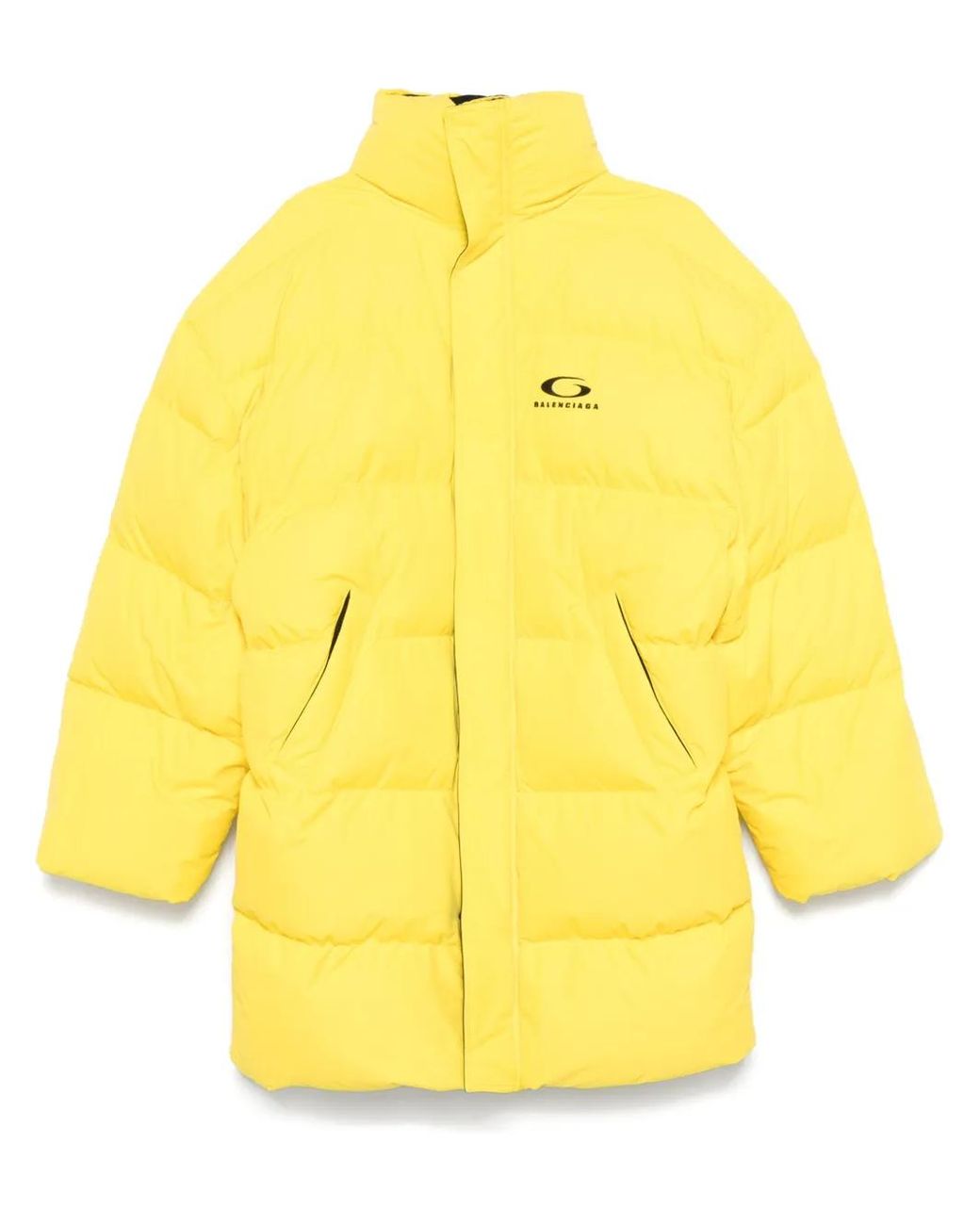 Balenciaga Padded Coat in Yellow | Lyst