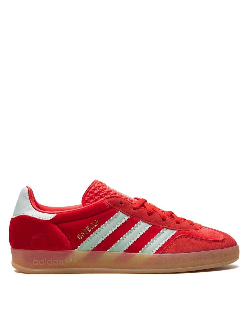 adidas Velvet Gazelle Indoor Sneakers in Red | Lyst