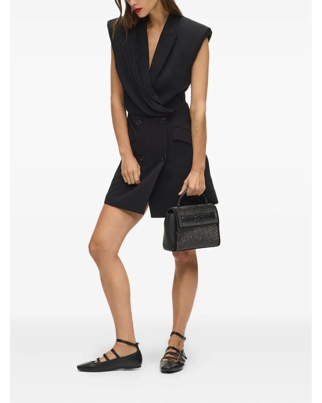 KARL LAGERFELD Karl Dna Blazer Dress in Black | Lyst