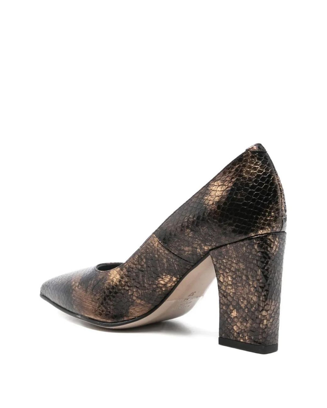 Pedro Miralles Snakeskin Pumps in Brown | Lyst
