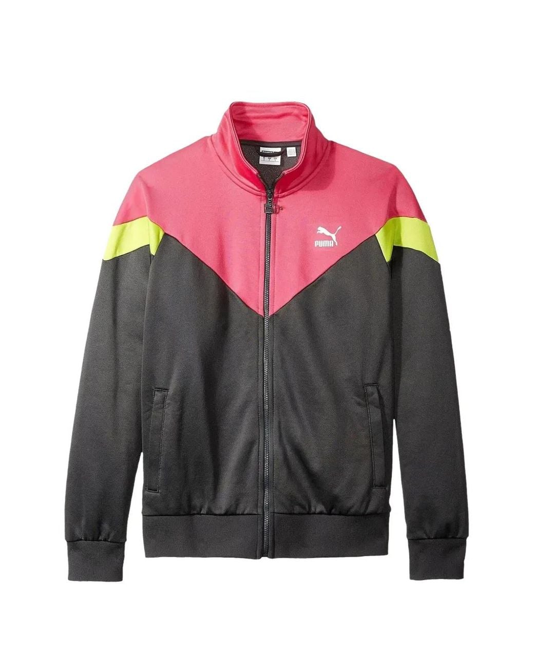 PUMA Iconic Mcs Zip Track Jacket in Pink for Men | Lyst UK