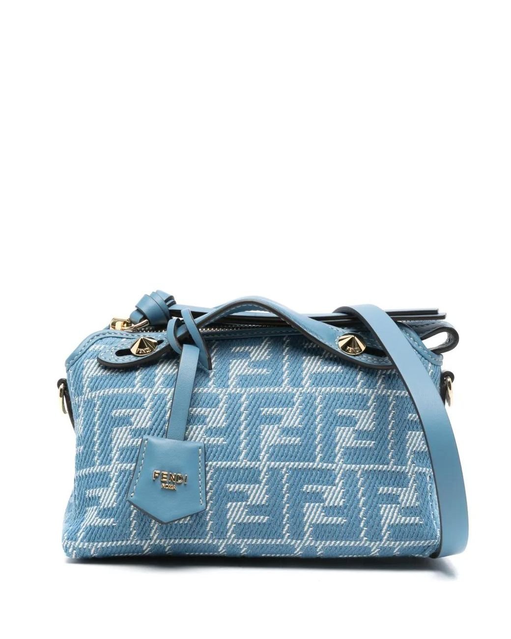 Fendi Mini By The Way Cross Body Bag in Blue | Lyst