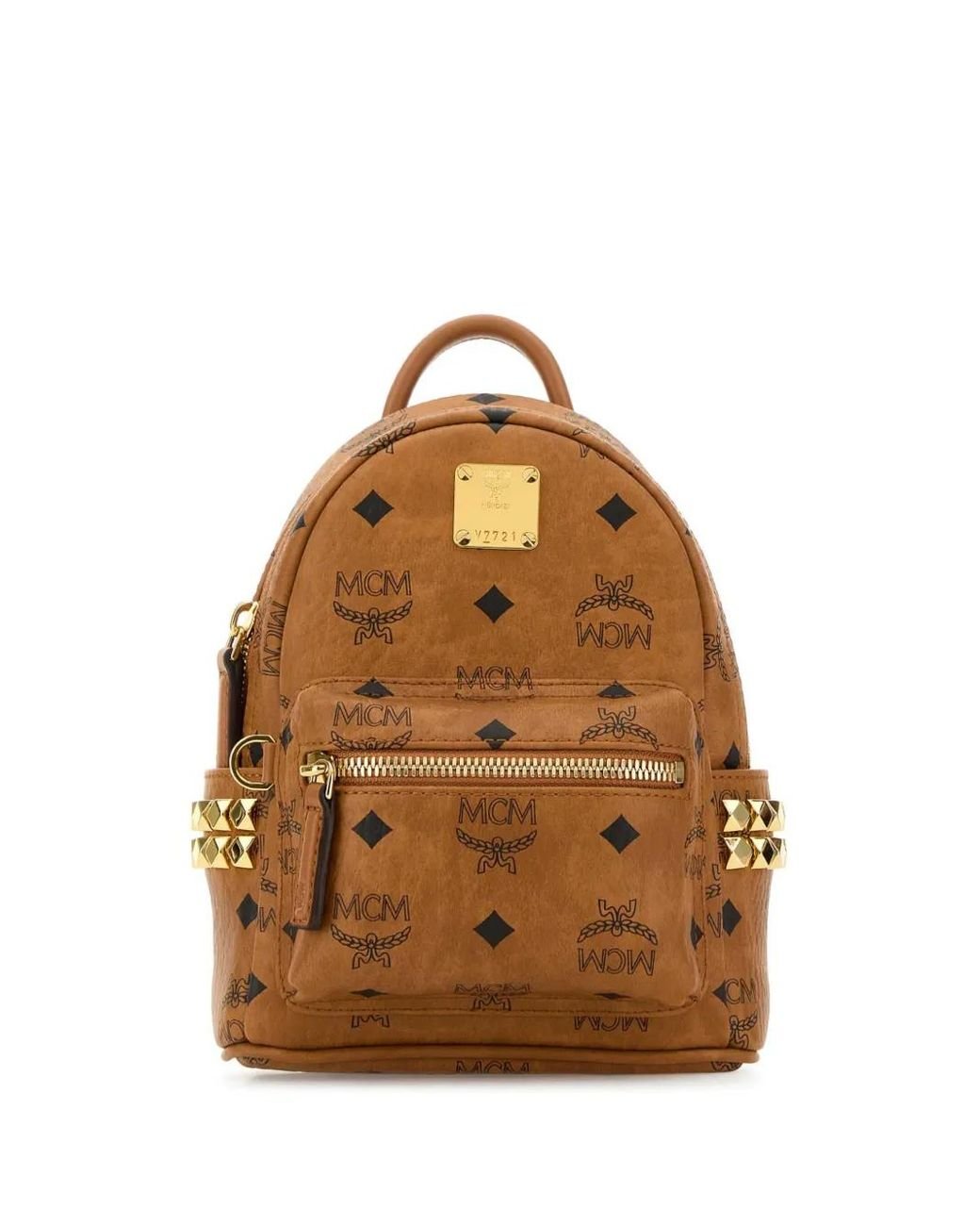 MCM Mini Stark Backpack in Brown | Lyst