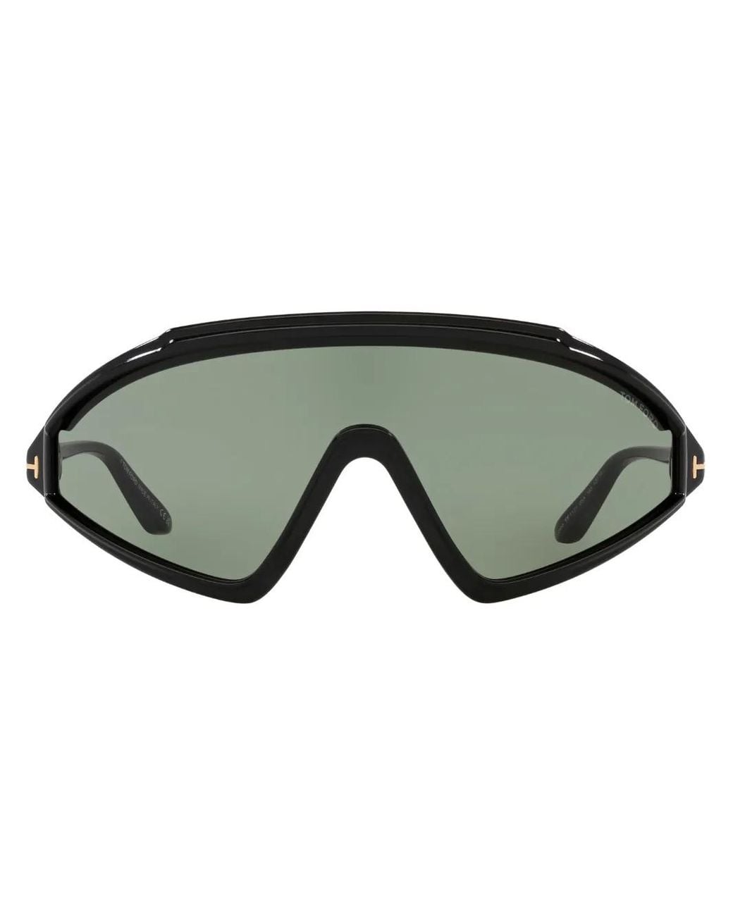 Tom Ford Lorna Shield-Frame Sunglasses in Green for Men | Lyst