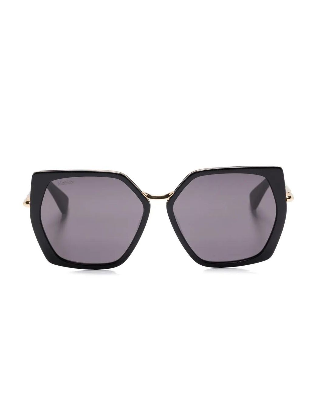 Max Mara Oversize Square-Frame Sunglasses in Black | Lyst