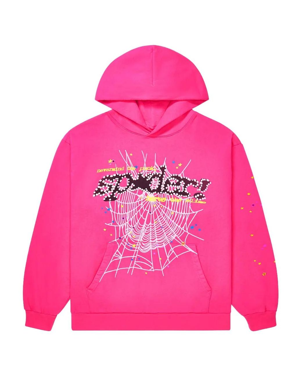 Sp5der P*Nk Hoodie in Pink for Men | Lyst