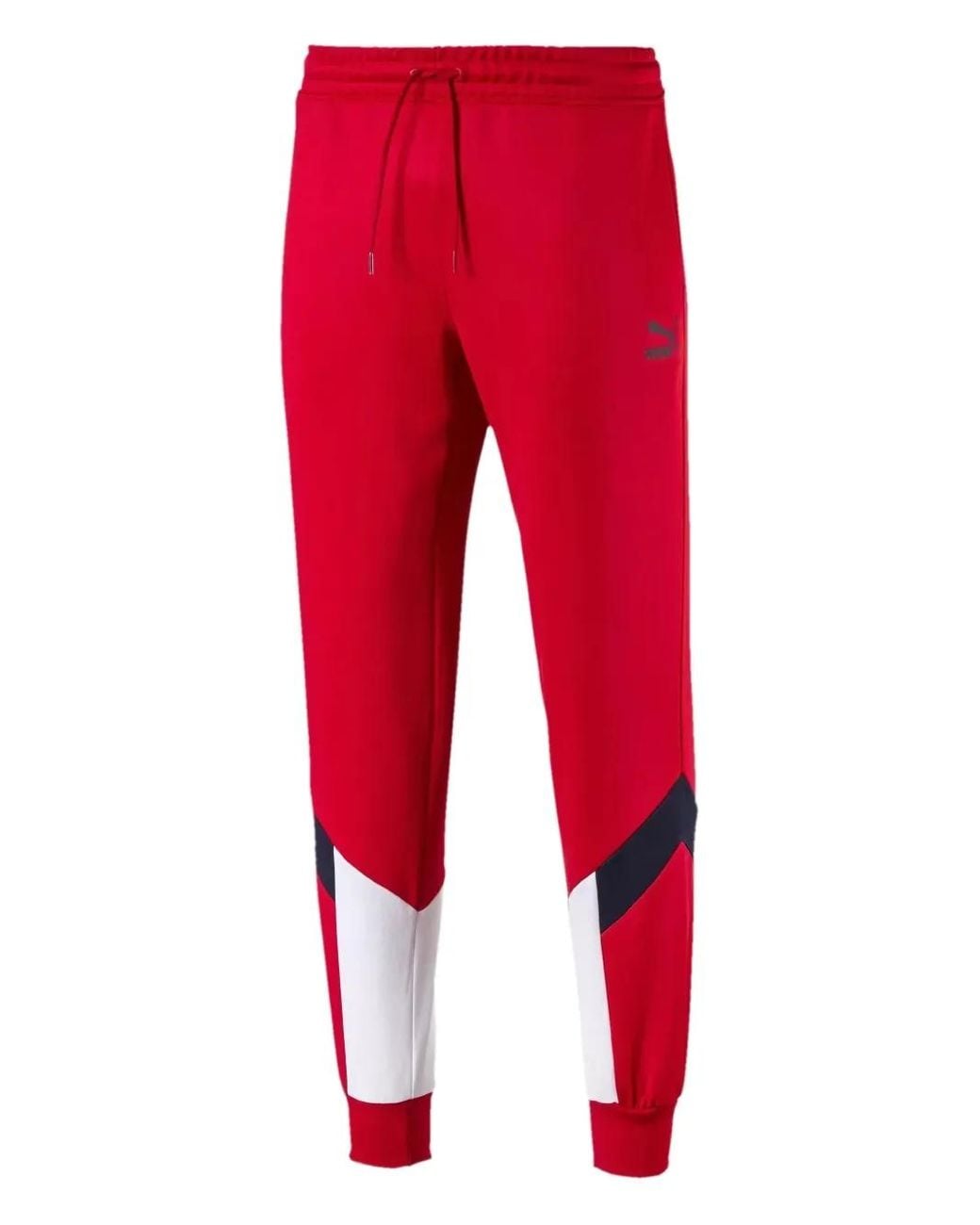 PUMA Iconic Mcs Colour-Block Track Pants in Red for Men | Lyst
