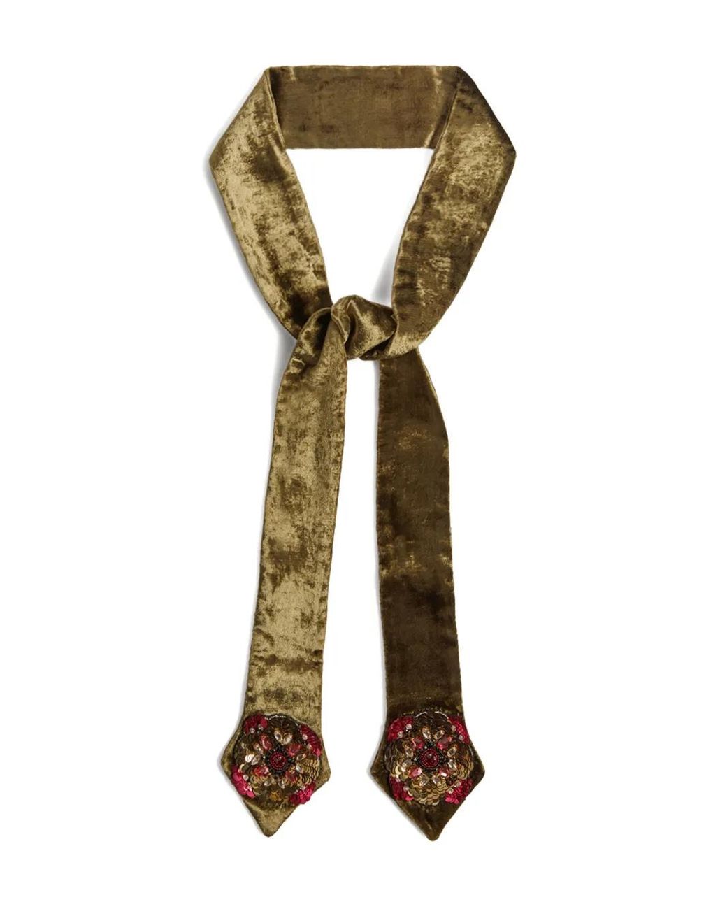 La DoubleJ Ella 2-Ways Embellished Velvet-Texture Stole in Natural | Lyst