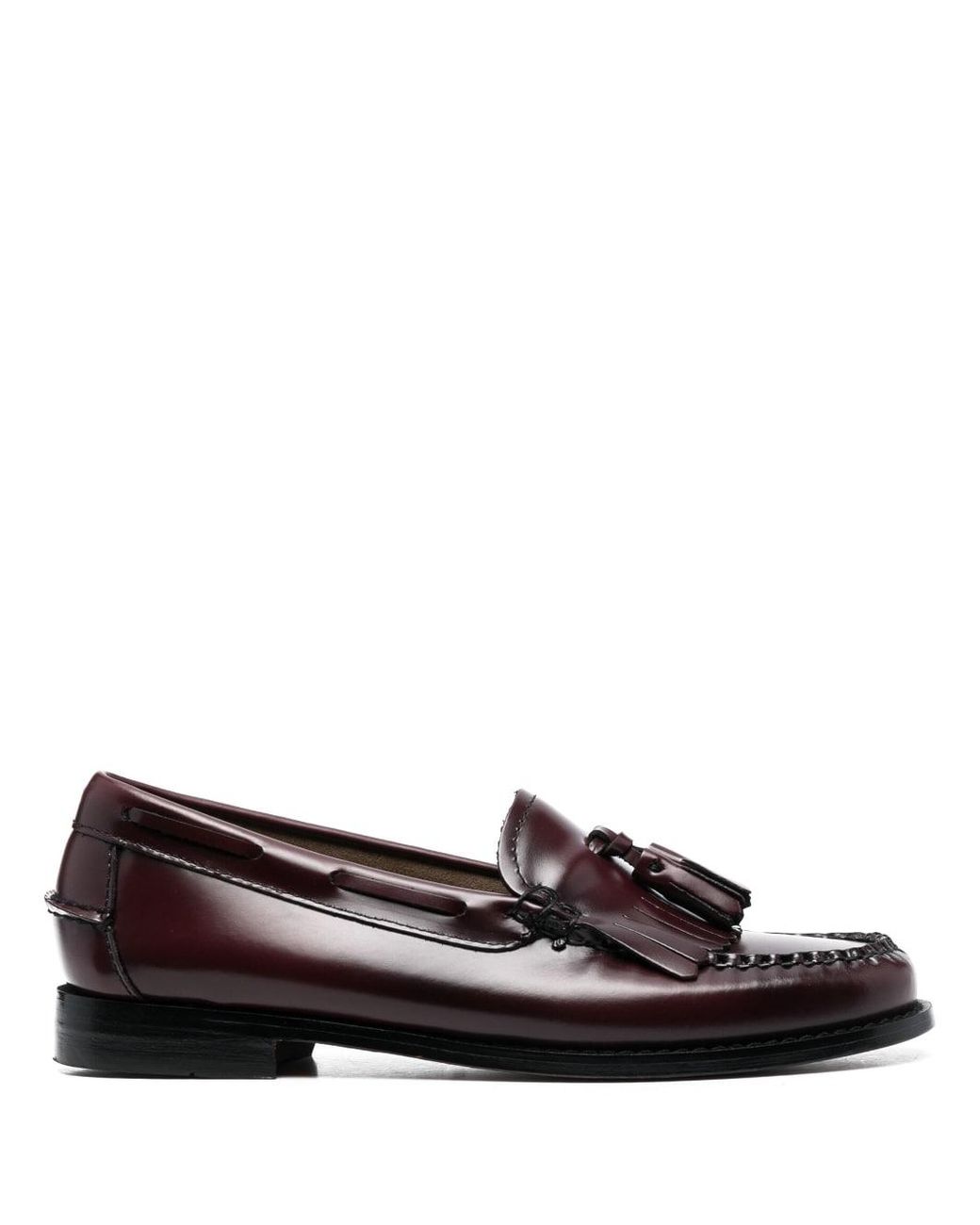 G.H. Bass & Co. Weejuns Esther Kiltie Loafers in Brown | Lyst