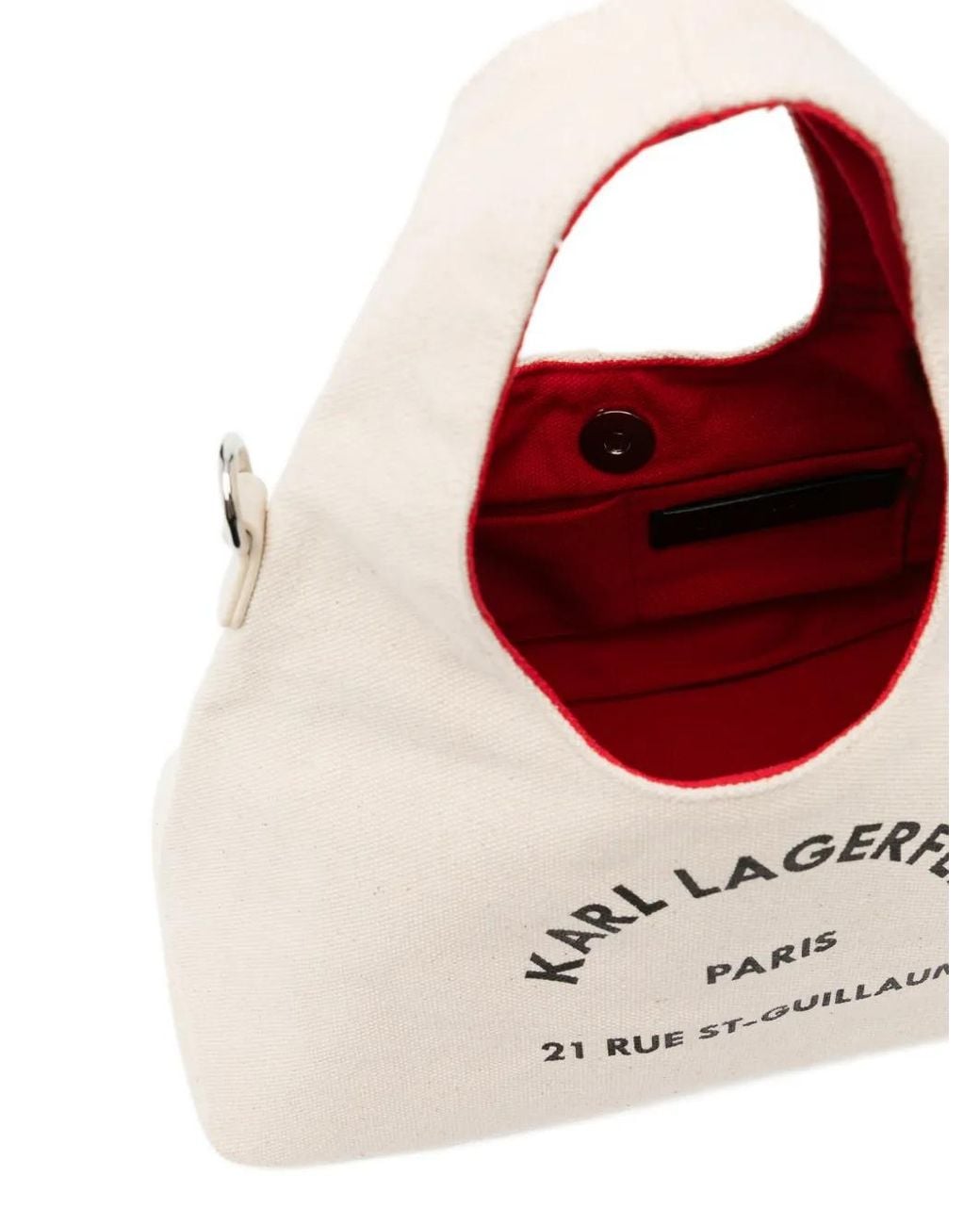 KARL LAGERFELD Mini Rue St-Guillaume Tote Bag in Natural | Lyst