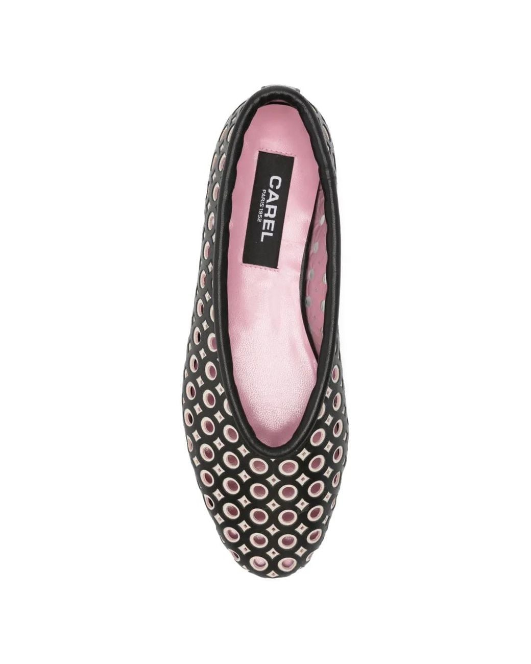 CAREL PARIS Soleil Cut-Out Ballet Flats in White | Lyst