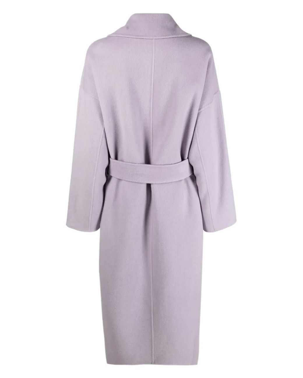 Calvin Klein Df Wool Reversible Wrap-Coat in Purple | Lyst