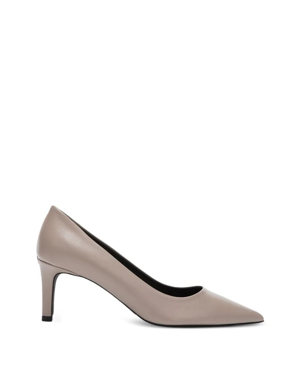 Furla Pointed Logo Pumps in White | Lyst