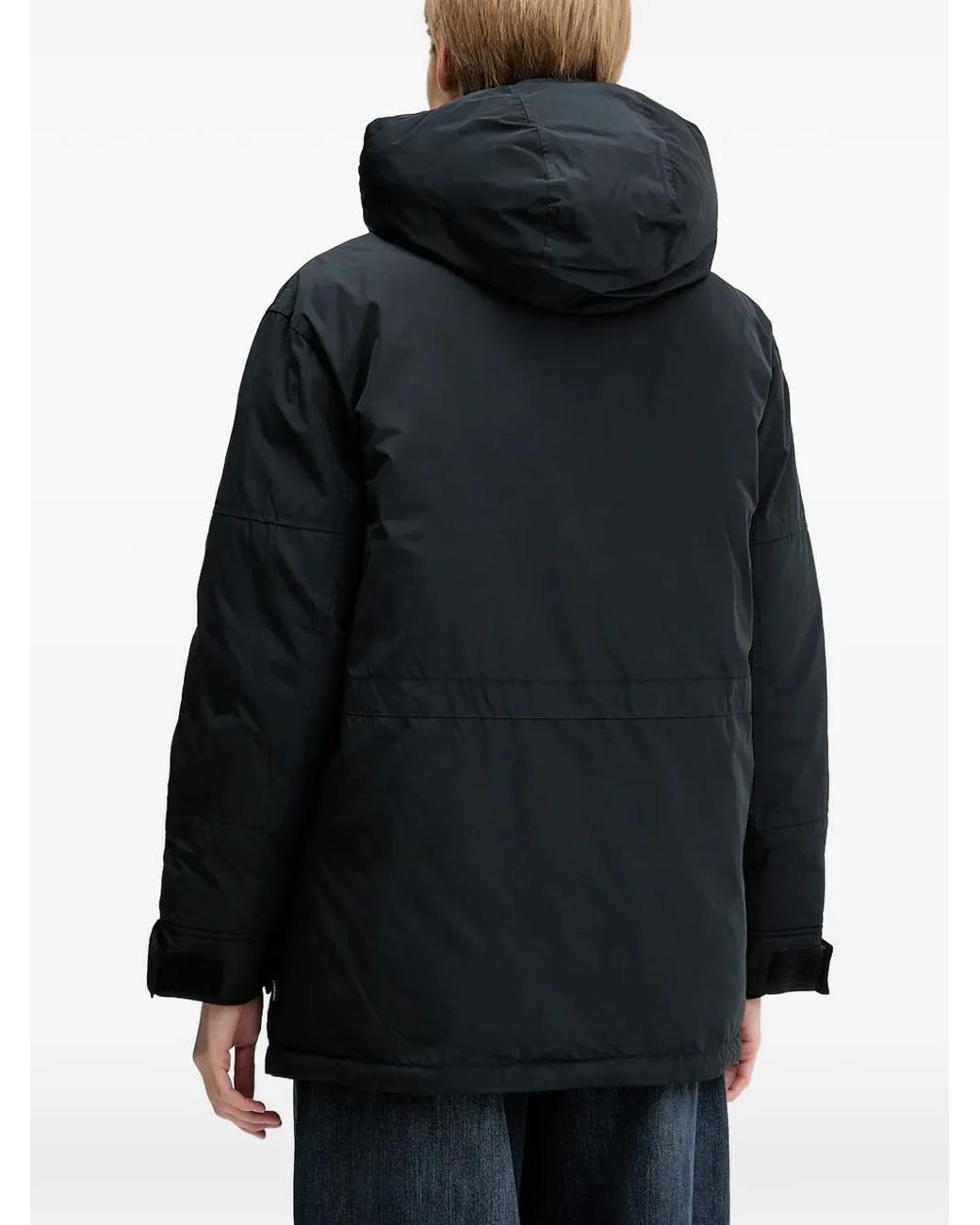 Converse Hooded Patch Jacket in Black | Lyst UK