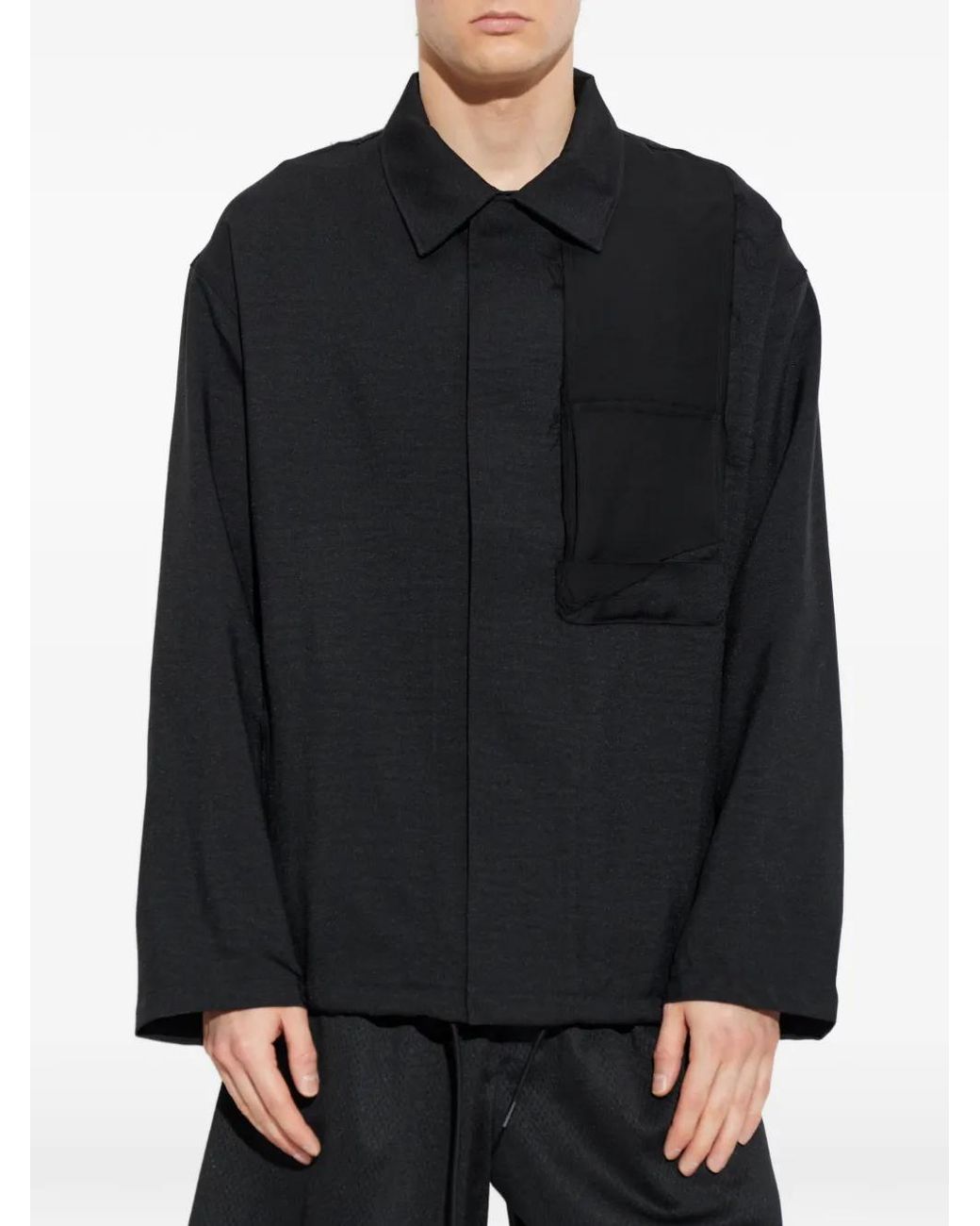 Y-3 Utility Chest-Pocket Jacket in Blue for Men | Lyst