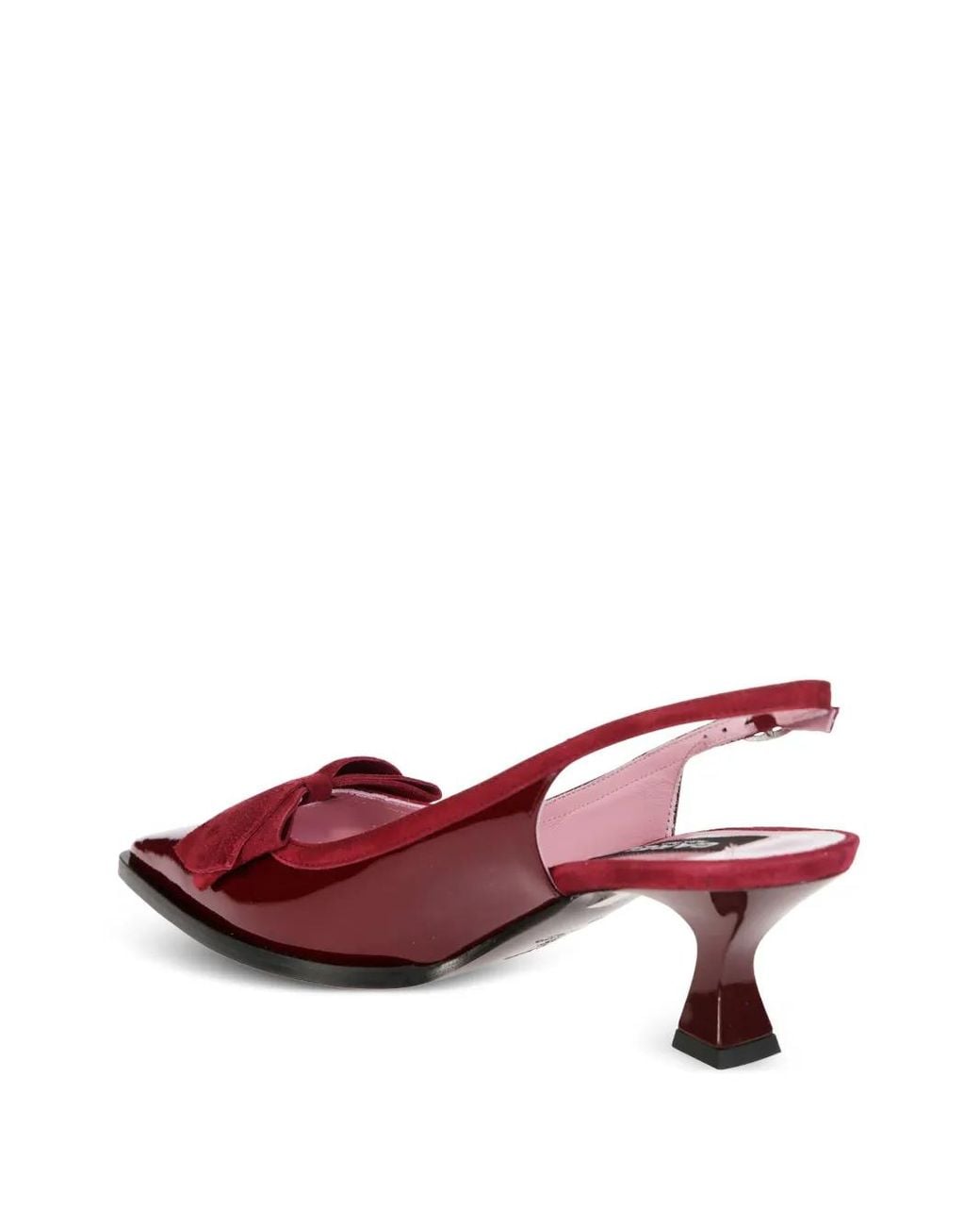 CAREL PARIS Bow-Detail Slingback Pumps in Red | Lyst