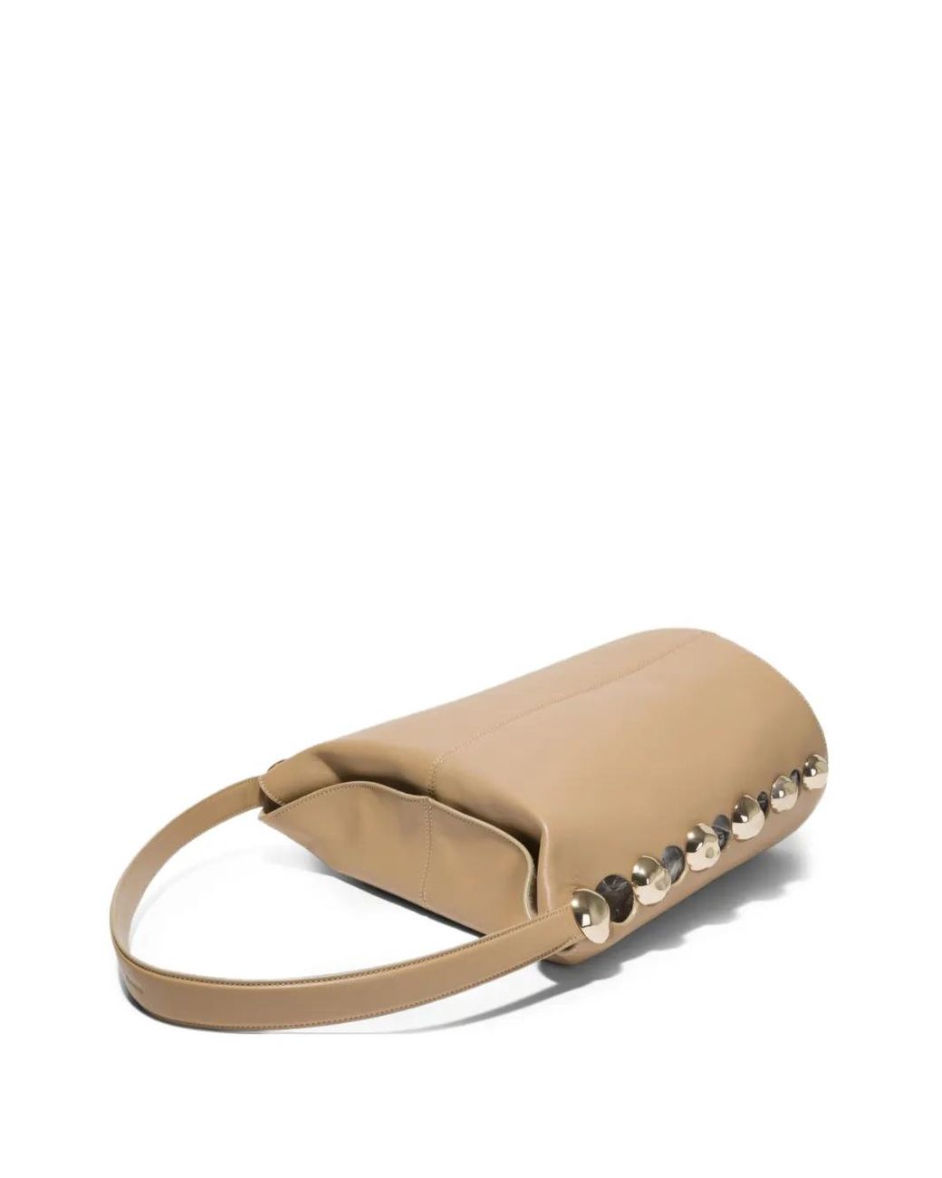 Jonathan Simkhai Amaya Studded Bucket Bag in Natural | Lyst