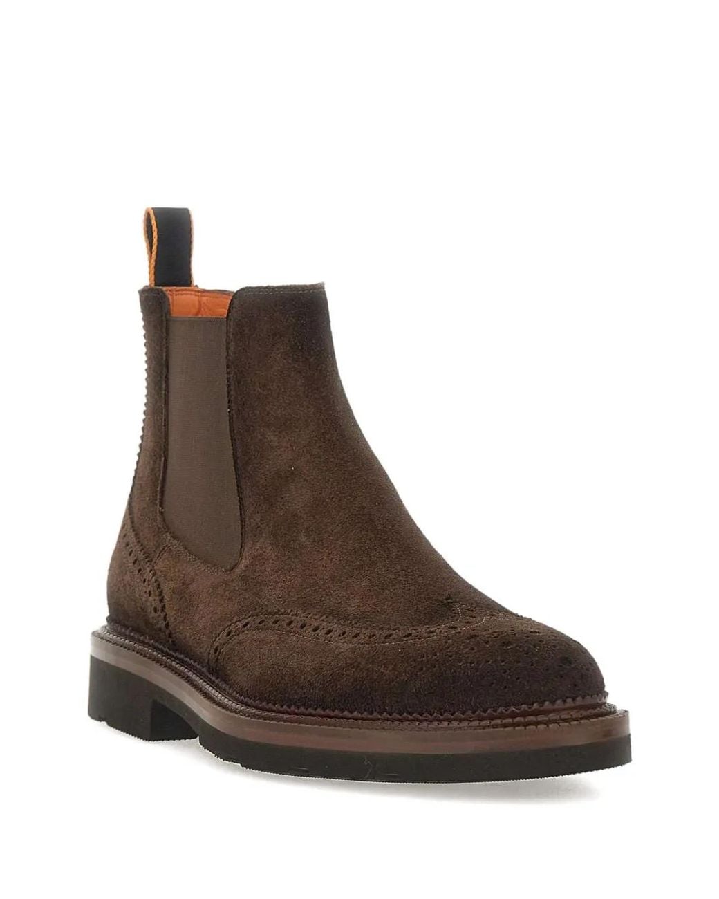 Santoni Kalamaboot Chelsea Boots in Brown for Men | Lyst