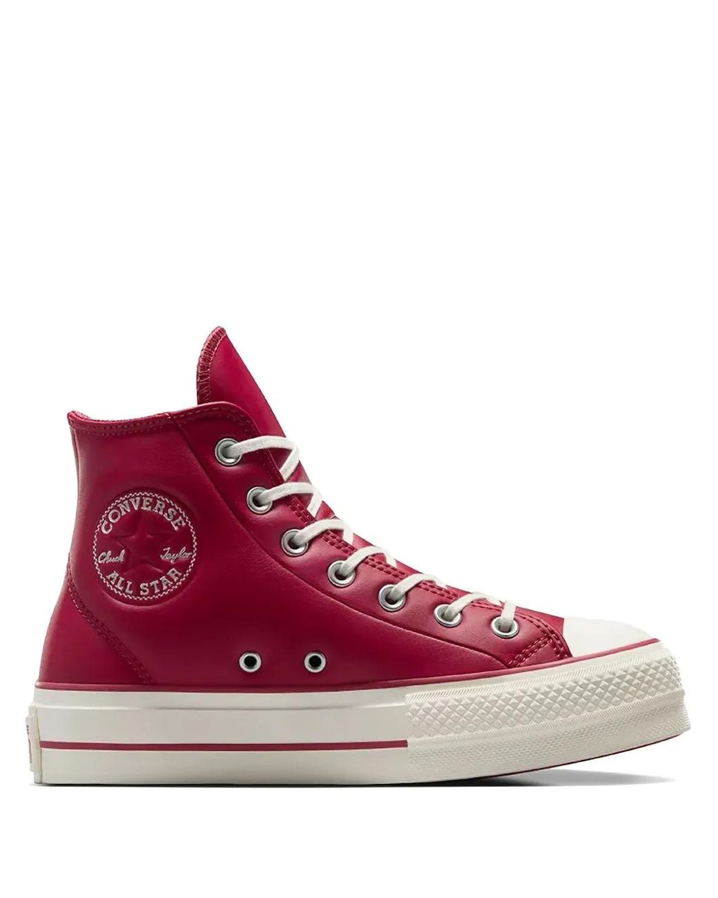 Converse Chuck Taylor All Star Lift Hi Sneakers in Red | Lyst