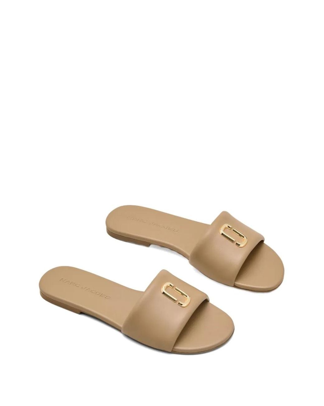 Marc Jacobs The Snapshot Slides in Natural | Lyst