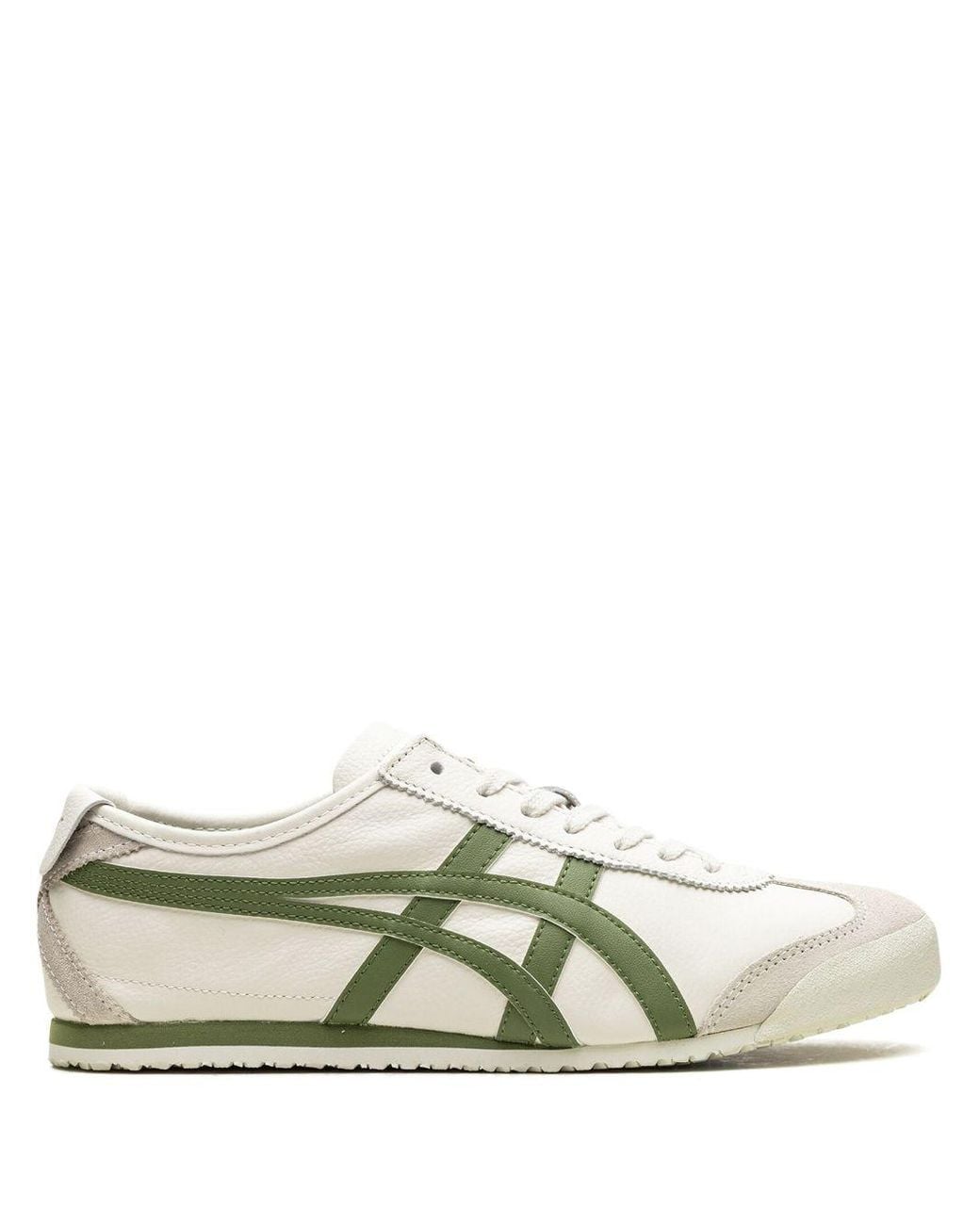 Onitsuka Tiger Cream Green Suede Leather Sneakers in Metallic for Men ...