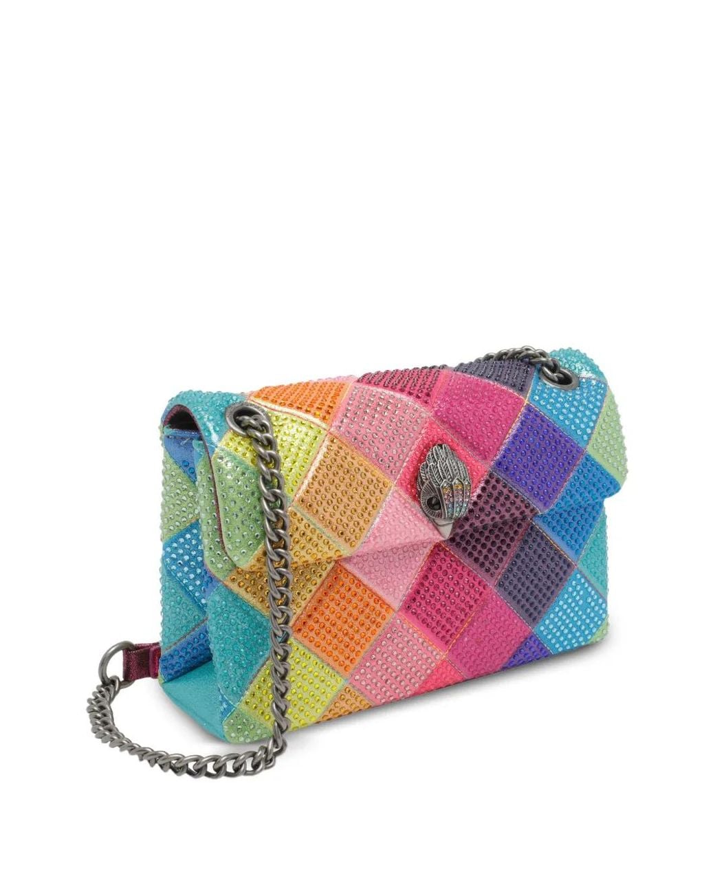Kurt Geiger Small Multicolour Kensington Shoulder Bag in Pink | Lyst