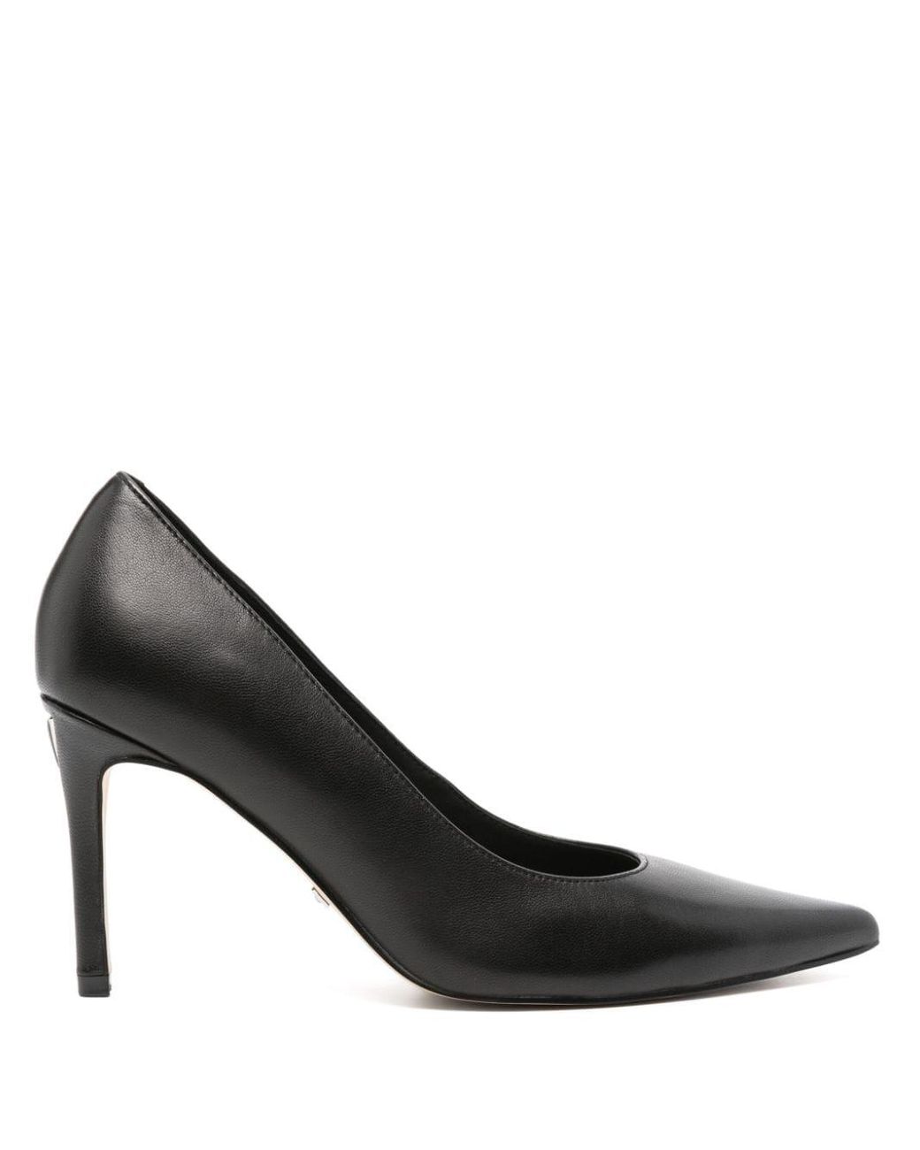Guess 90Mm Leather Pumps in Black | Lyst