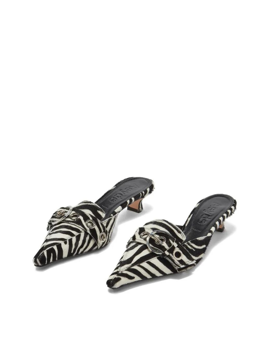 Aeyde 35Mm Danielle Buckled Pumps in Black | Lyst
